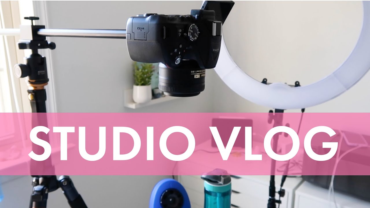 STUDIO VLOG | Creating a new illustration course and talking filming ...
