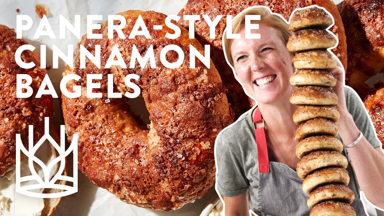 Make Your Own Panera-Style Cinnamon-Sugar Crunch Bagels - YouTube