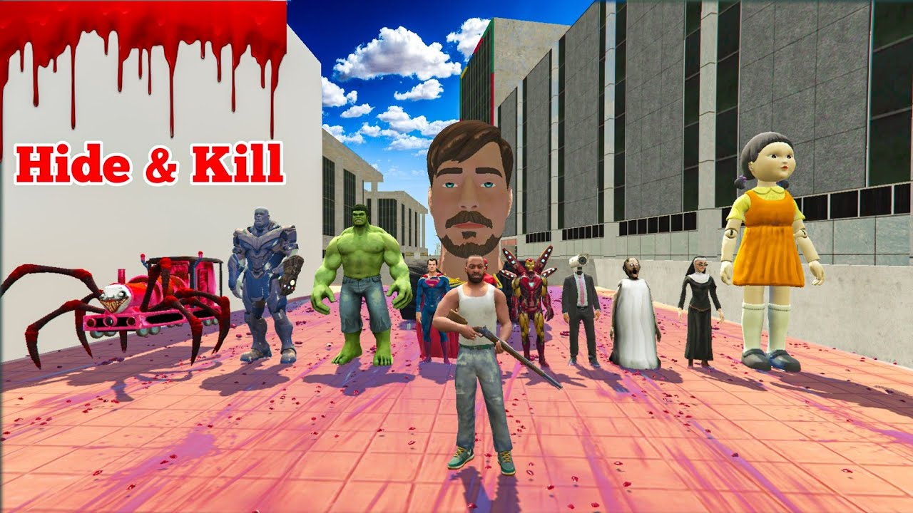FRANKLIN PLAY HIDE & KILL 😱 IN INDIAN BIKE DRIVING 3D - YouTube