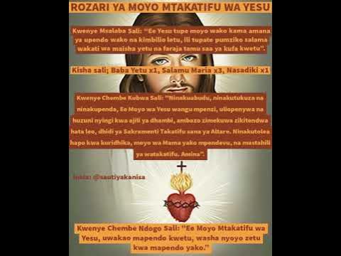 ROZARI YA MOYO MTAKATIFU WA YESU - YouTube