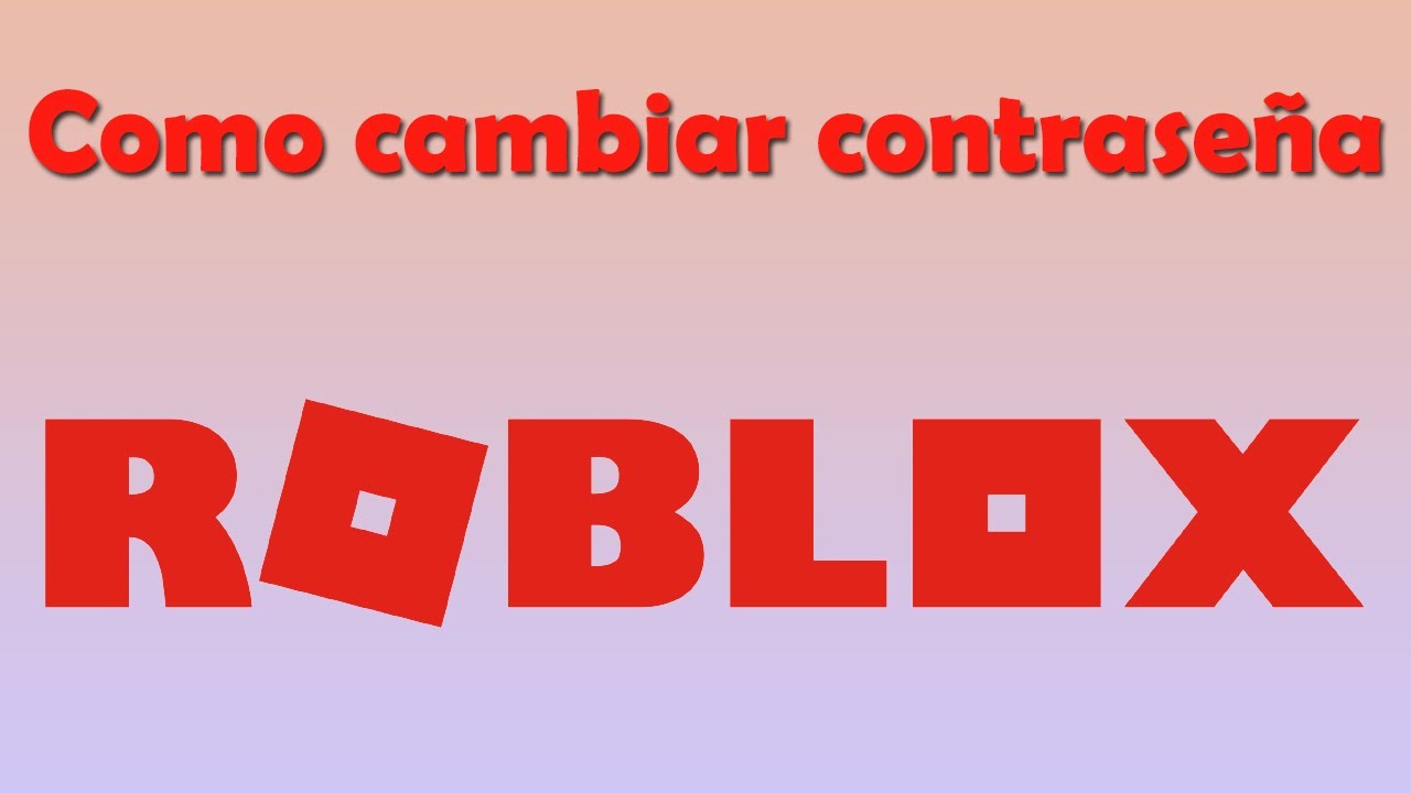 Como cambiar la contraseña de Roblox en PC - YouTube