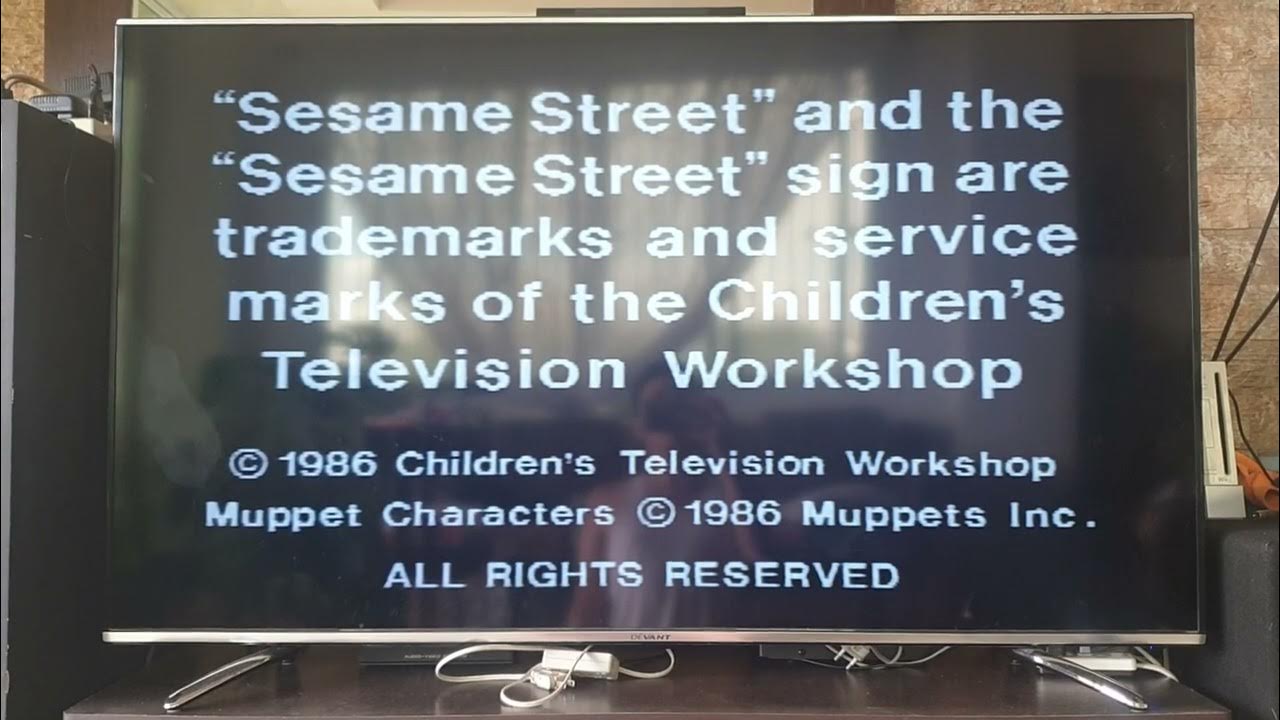 Sesame Street Copyright Screen 1986 - YouTube