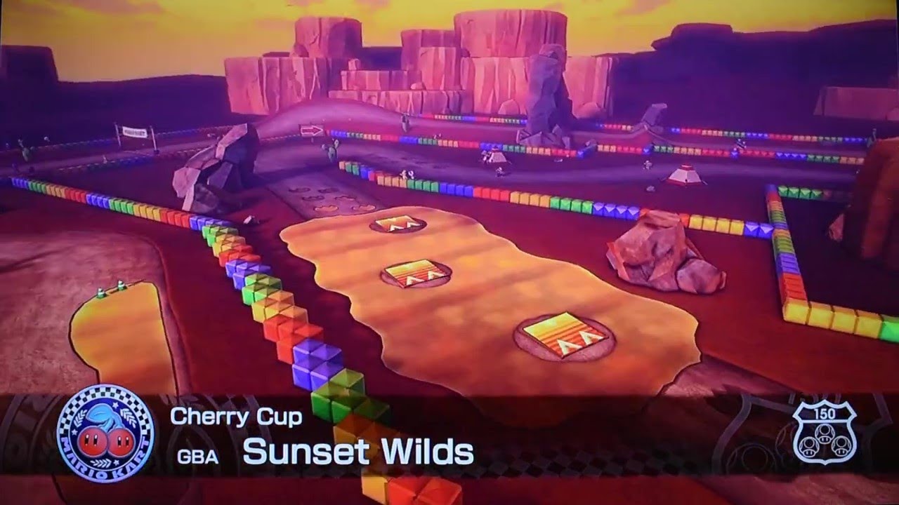 Sunset Wilds Gameplay | Mario Kart 4-Player - YouTube