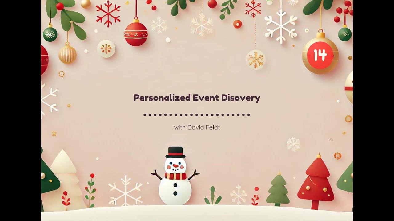 Day 14 - Personalized Event Discovery - YouTube