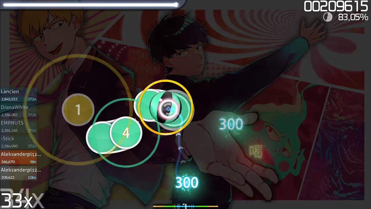 Osu/Mob Psycho 100 II - Opening/Gameplay 1# (Hard) - YouTube