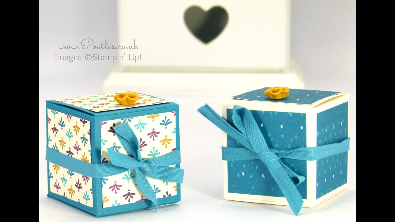 Fold Flat Bohemian Cube Box Tutorial - YouTube