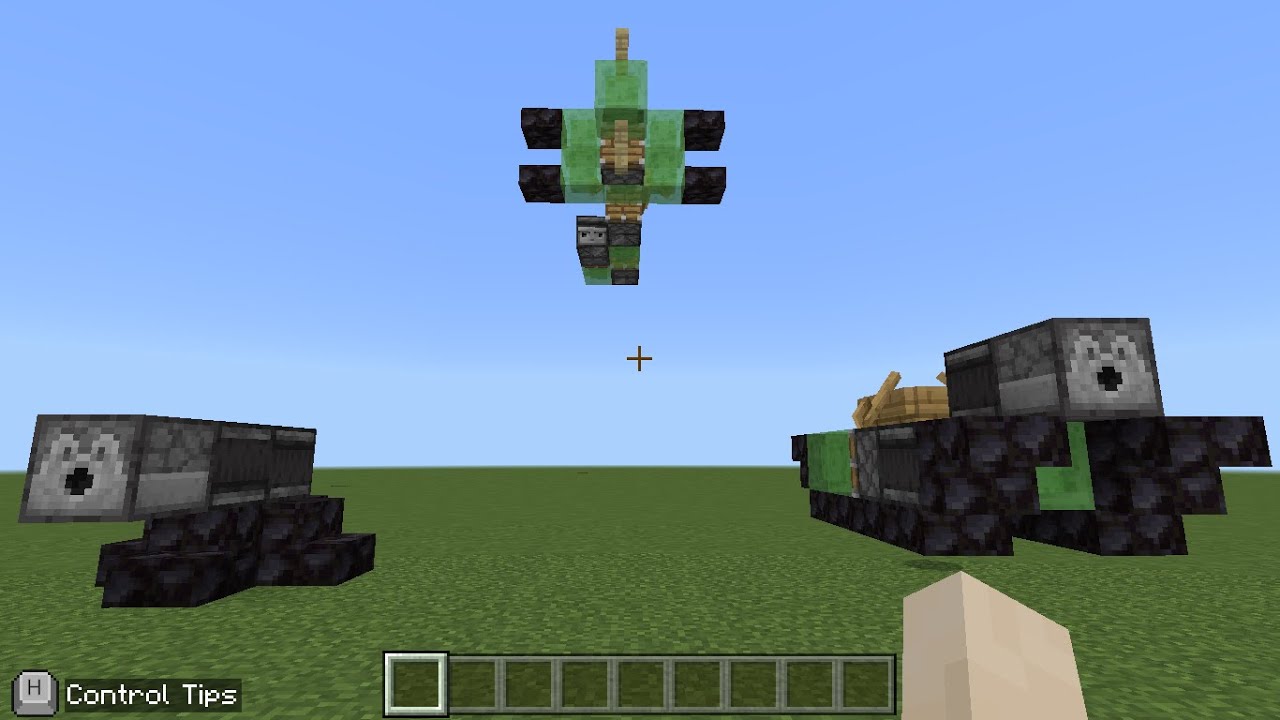 3 in 1 redstone war machines for bedrock - YouTube