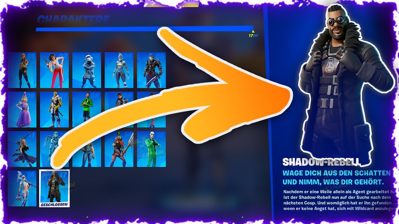 NPC 17 Shadow Rebell Fortnite Season 1 Chapter 4 - YouTube