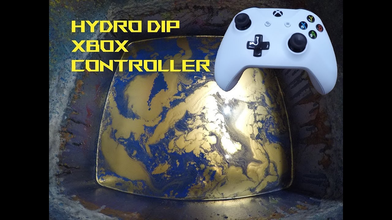 HYDRO DIPPING Xbox one controller (white) - YouTube