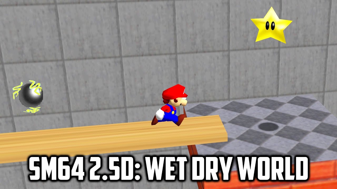 ⭐ Super Mario 64 - SM64 2.5D: Wet Dry World - YouTube