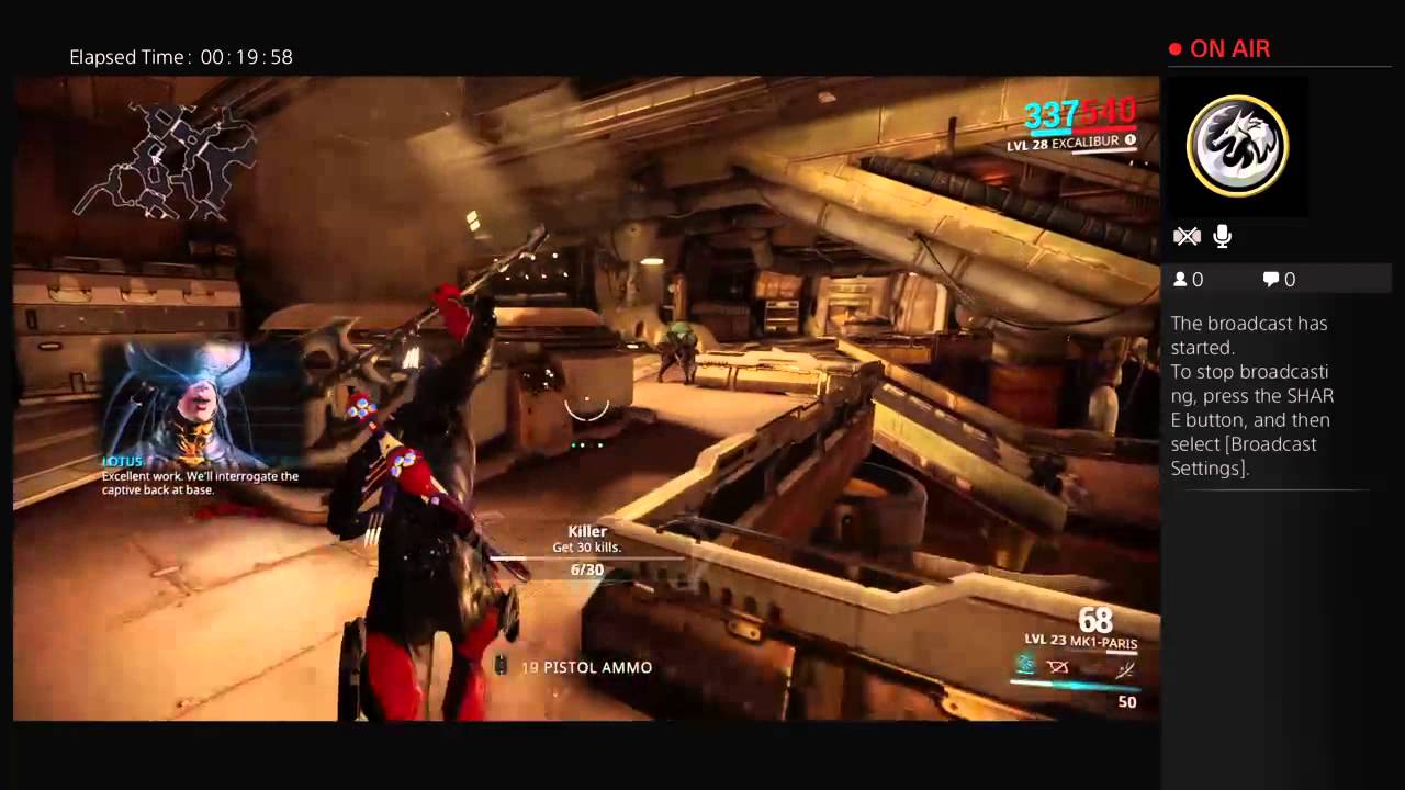 Red playing Warframe - YouTube