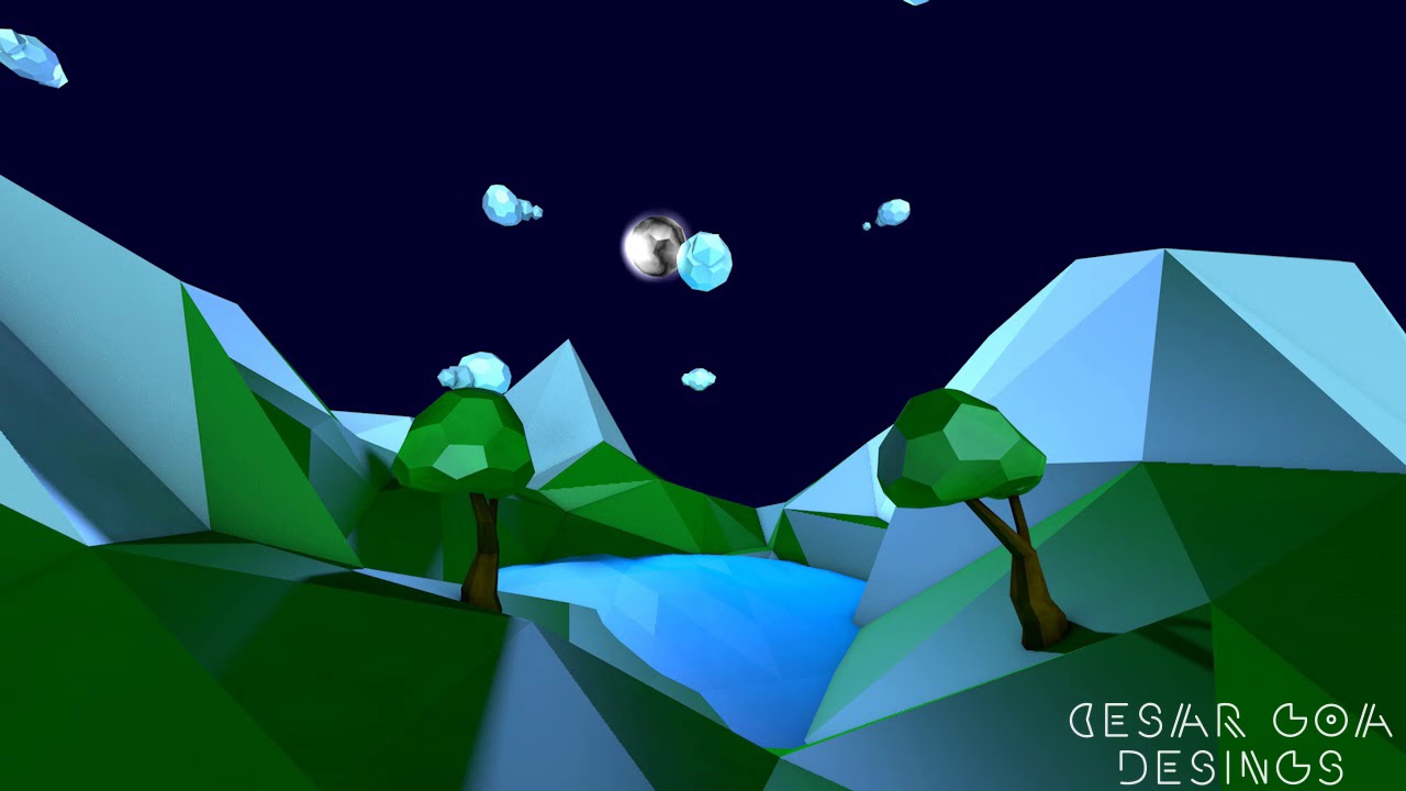 Low Poly loop on Cinema4d (3d animation) by: Cesar Goa - YouTube