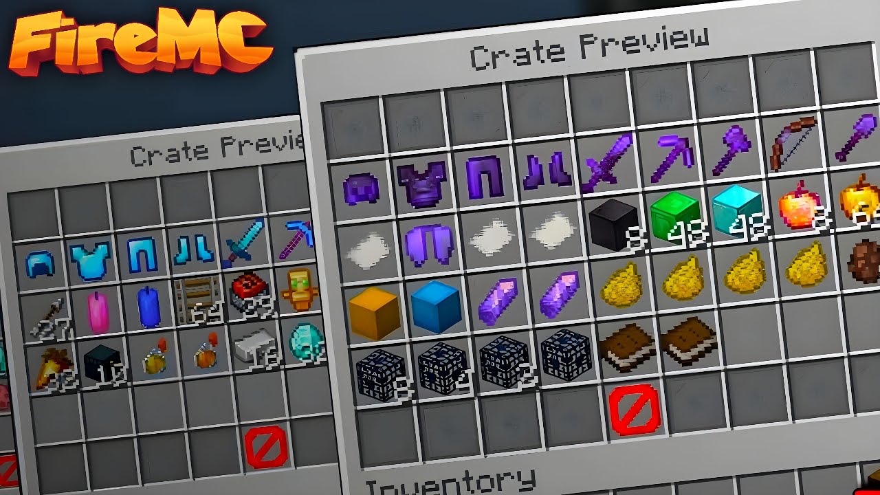 OPENING 100 RARE CRATE AND GOT RARE ITEMS IN FIREMC @PSD1 || MINECRAFT ...