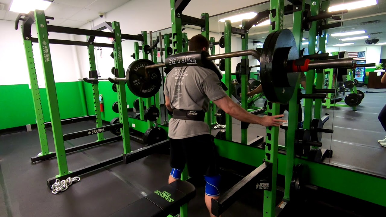 Hatfield Box Squat 350x10, 285x20, Reverse Band Leg Press - YouTube