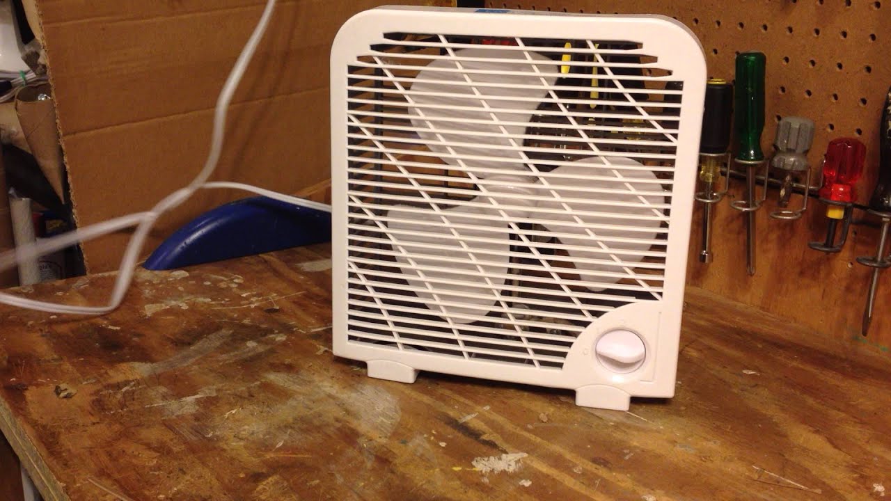 9" Living Accents Box Fan -- Initial Checkout - YouTube