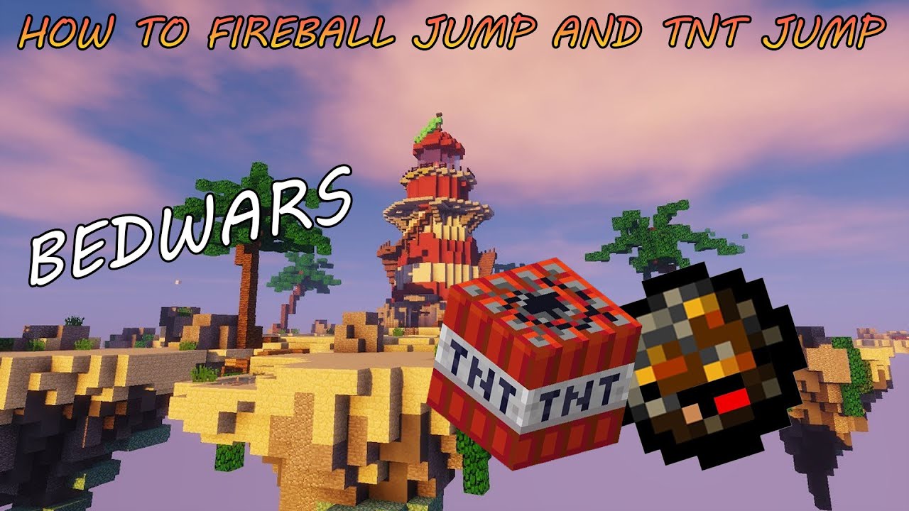 How to TNT and FIREBALL Jump in Bedwars l Tutorial - YouTube