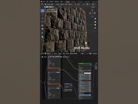 Create Realistic Wall In Blender In 1 Min 🔥 #shorts #blender # ...