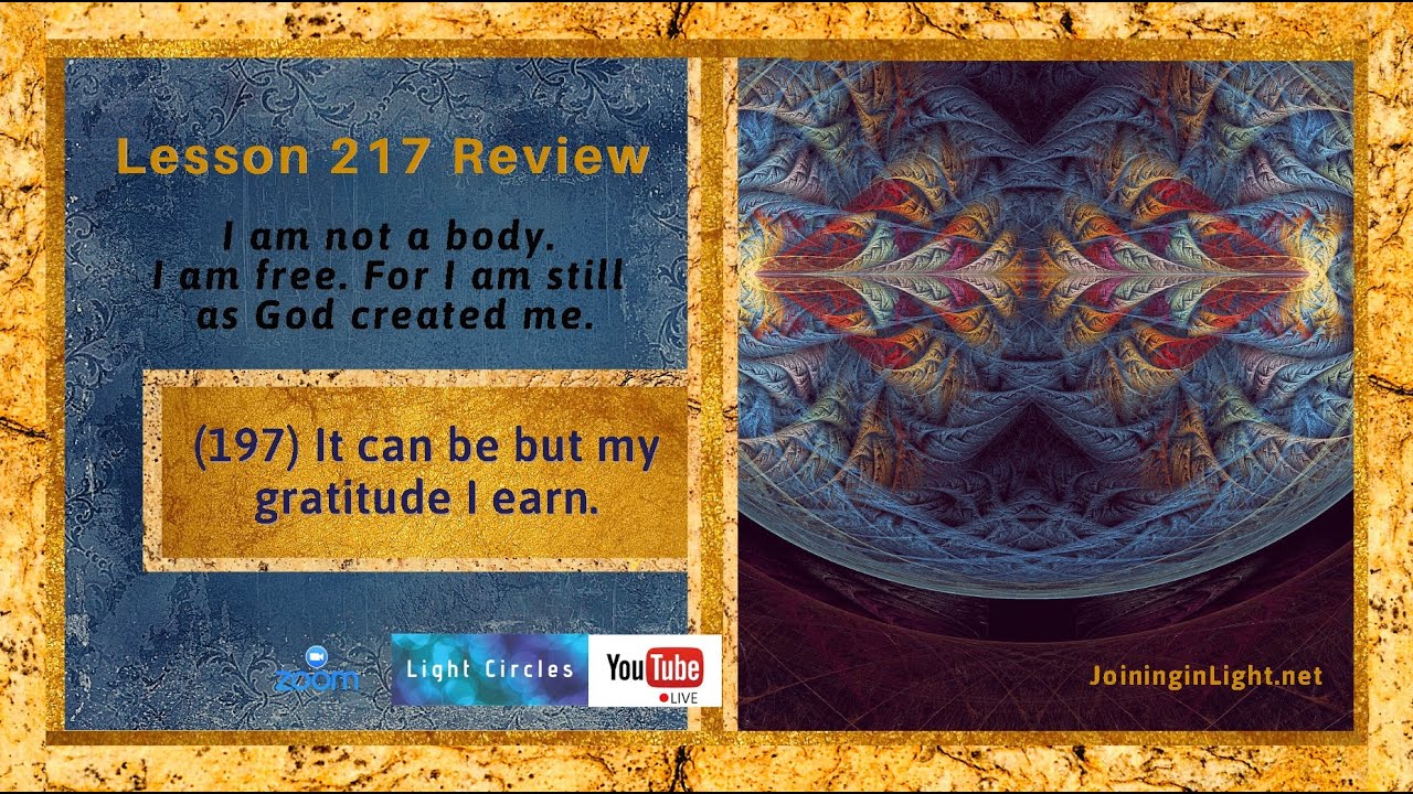 ACIM Lesson 217/197 Review ACIM Jesus redefines the meaning of ...
