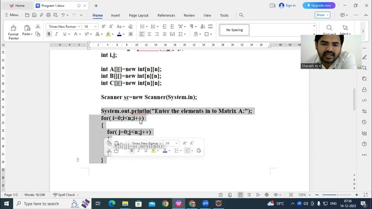 Oop With Javabcs306a Lab Program1vtu 2022 Scheme Youtube
