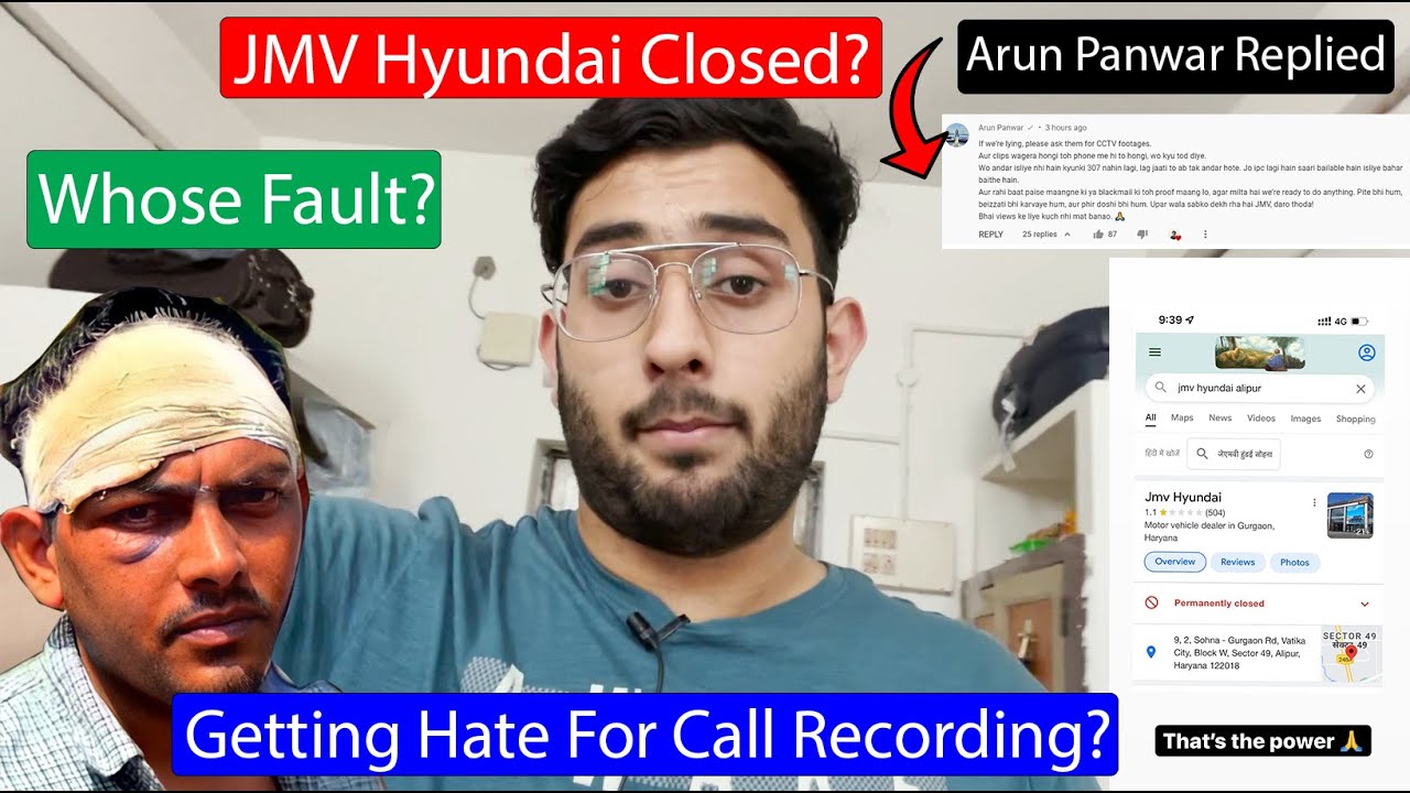 JMV Hyundai Sohna Closed? Whose Fault | Arun Panwar Vs @hyundaiindia ...
