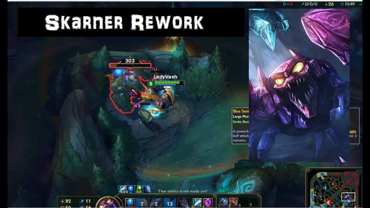 [PBE] Skarner Rework 8/4/2015 - YouTube