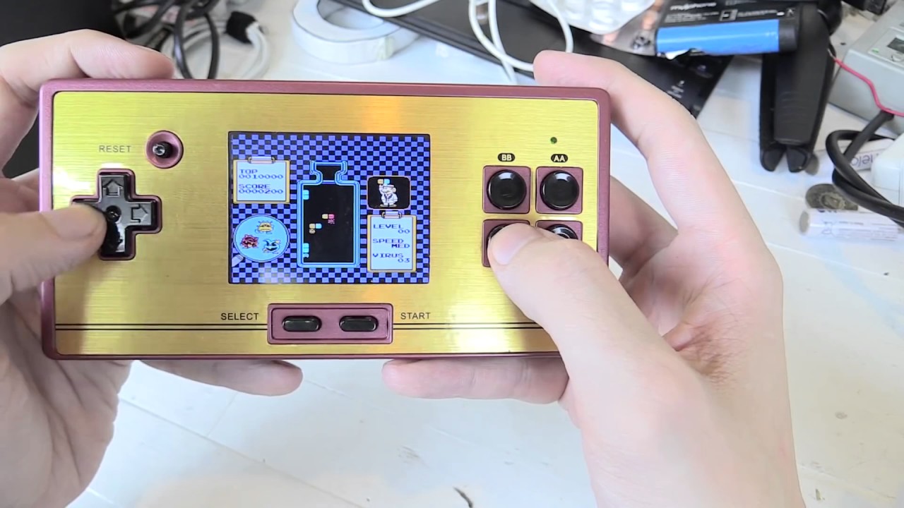 Retro Handheld Console - 600 Built-in Games - YouTube