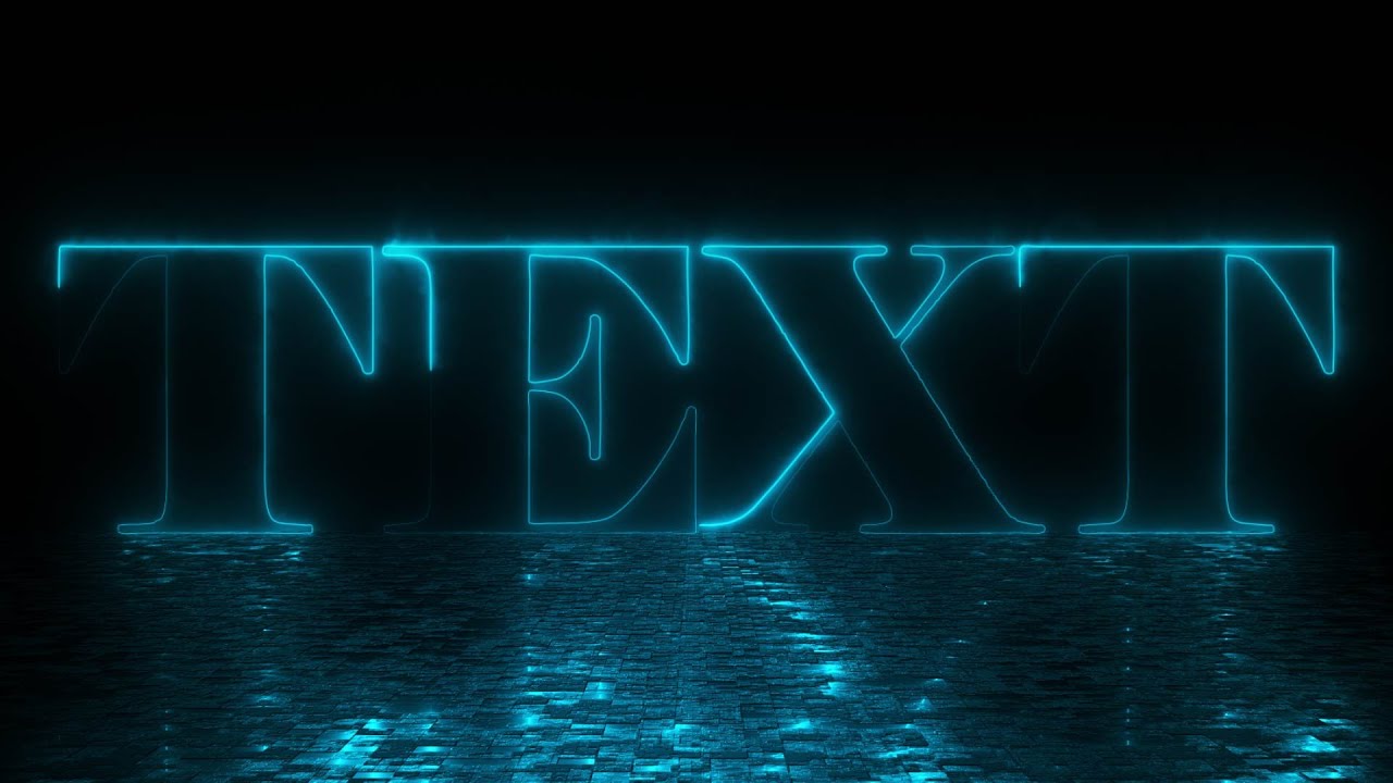 How to Make Neon Text Animation in After Effects – SABER Plug-in ...