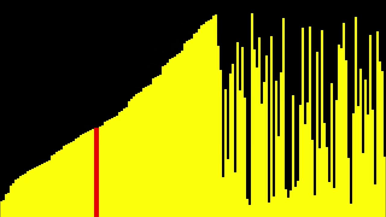 Insertion Sort Visualized And Audibilized Youtube