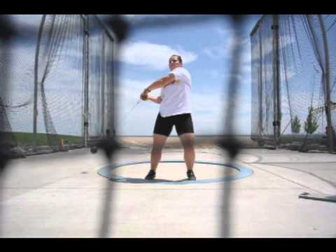 Hammer throw practice - NCAA Div. II track and field championships ...