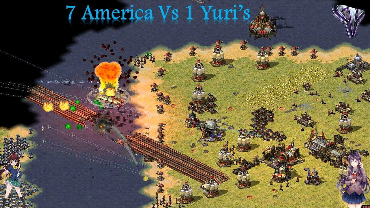 Red Alert 2 Yuri's Revenge Gua Survival (7 Vs 1) - YouTube