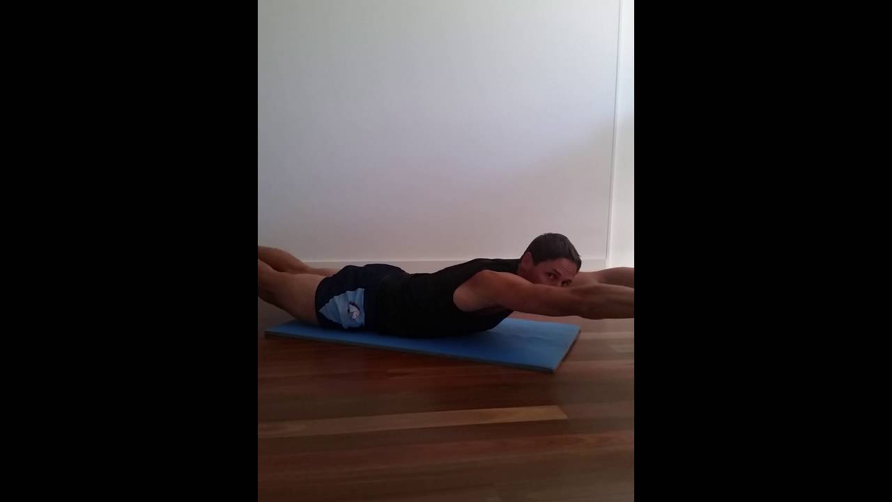 Superman hold - warmup exercise - YouTube