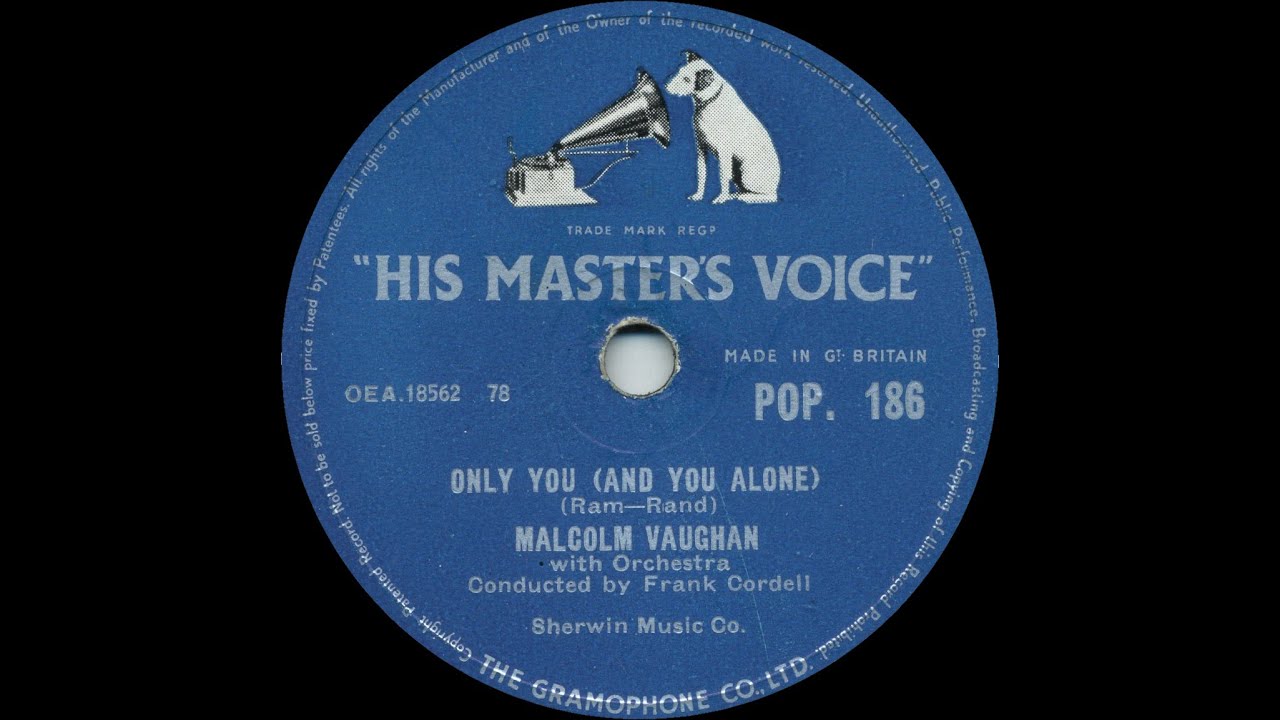 Malcolm Vaughan - Only You (And You Alone) - YouTube