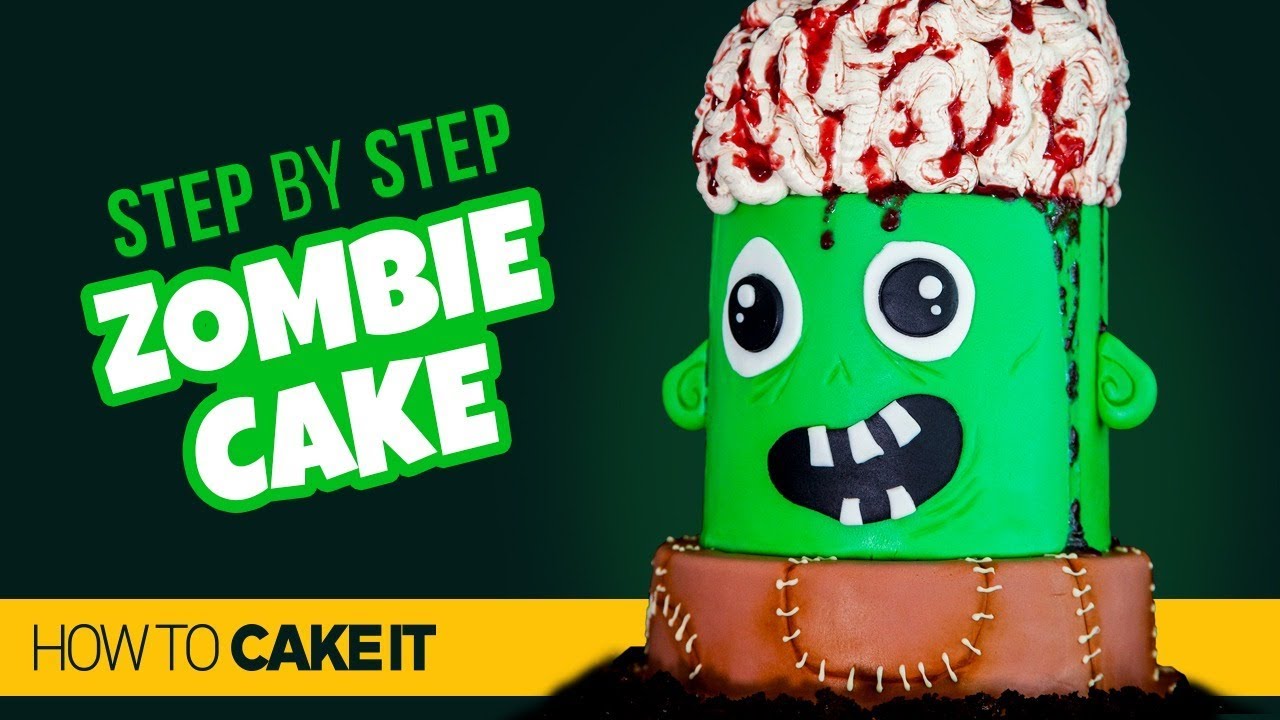 How To Make A FUN Zombie Cake by Sam Lapointe | How To Cake It Step By ...