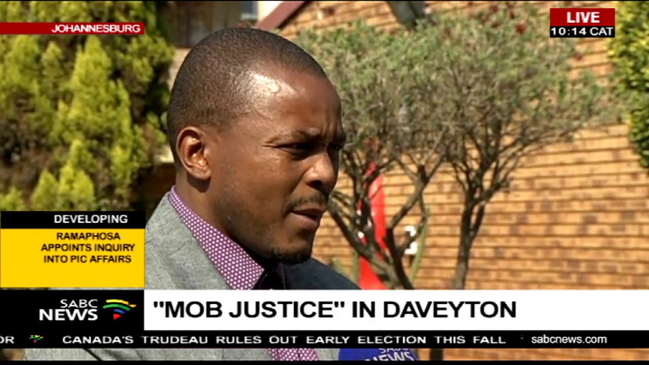 "Mob justice" in Daveyton - YouTube