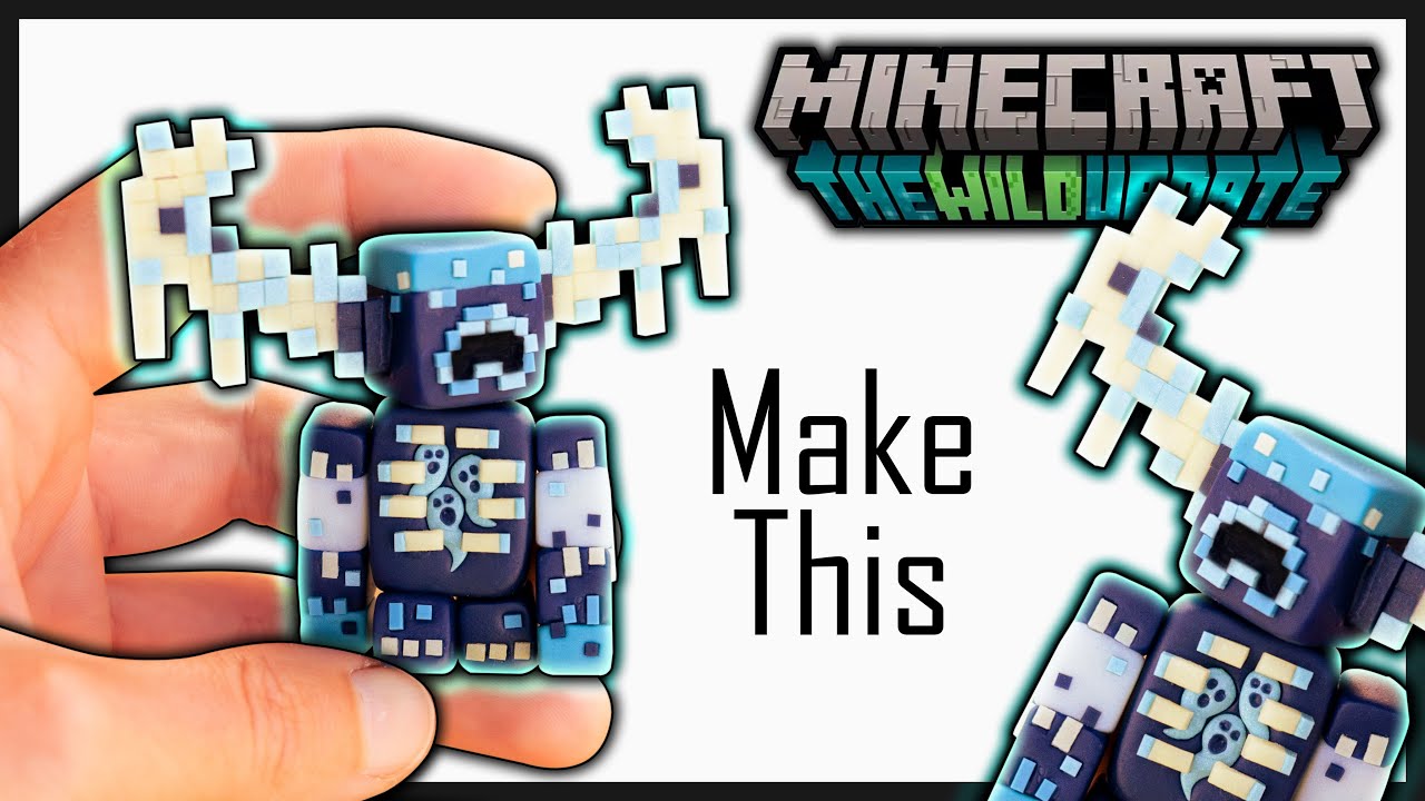 Polymer Clay Tutorial ★ Making the Warden in Minecraft ★ How to sculpt ...