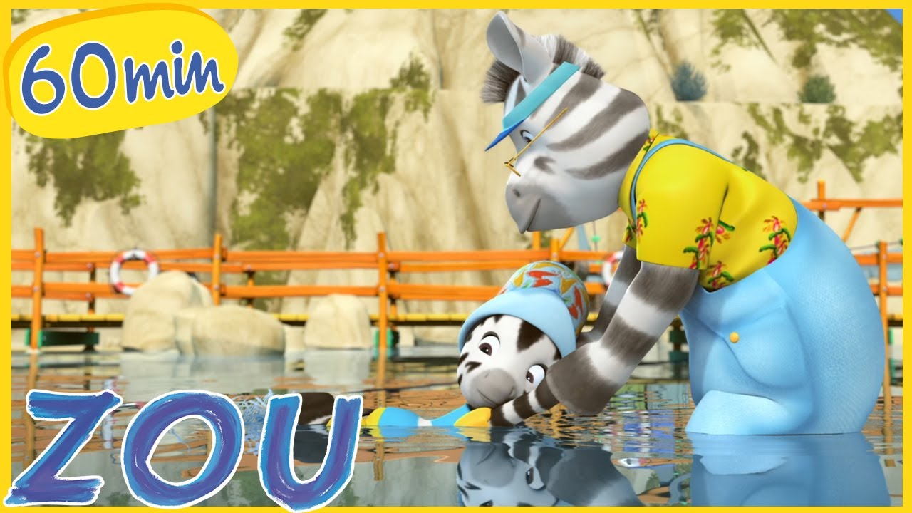 Zou en español 🦓 Zou aprende a nadar 🏊‍♂️ Recopilación 1H 🏊‍♂️ Zou la ...