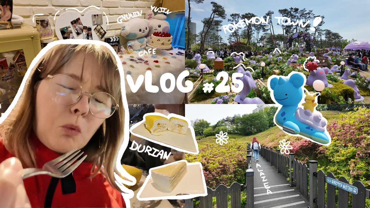 VLOG #25 - ON GOÛTE LE DURIAN !! (Pokémon Town, Gyuvin/Yujin café ...