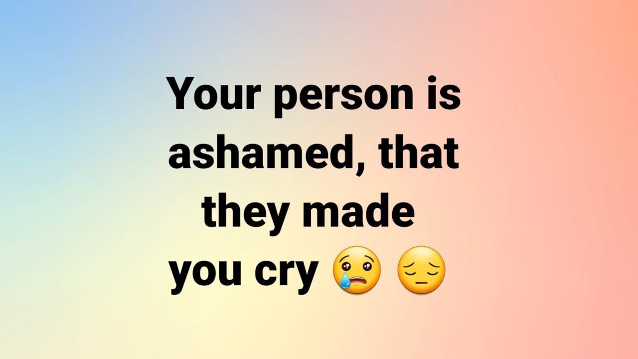 Angel message: Your person is ashamed, that they made || God message ...