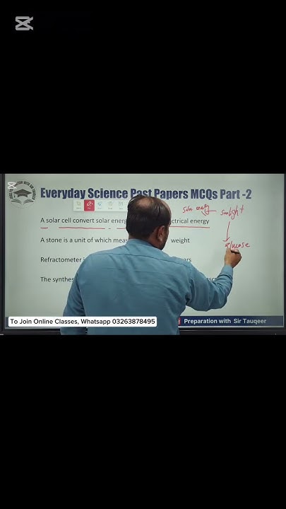 Everyday Science Past Papers Solved Part 2 | PPSC ASF FPSC CSS NTS PMS SPSC KPPSC AJKPSC GK mcqs ...