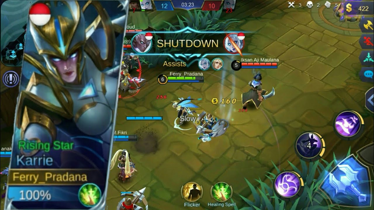 MOBILE LEGEND-BRAWL MODE-KARRIE PLAY GAME - YouTube