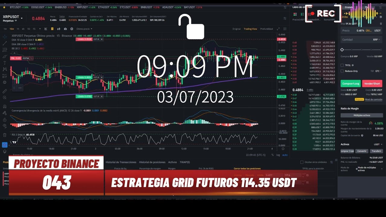 BINANCE 43 GRID FUTUROS 114.35 USDT - YouTube