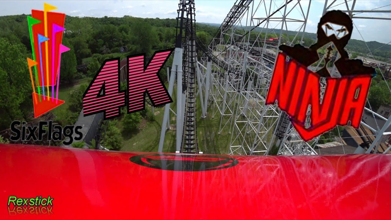 Ninja 4k Six Flags St. Louis Front seat pov - YouTube