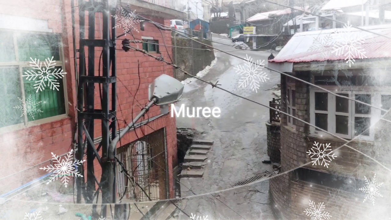Snowing in Muree. 4K video - YouTube