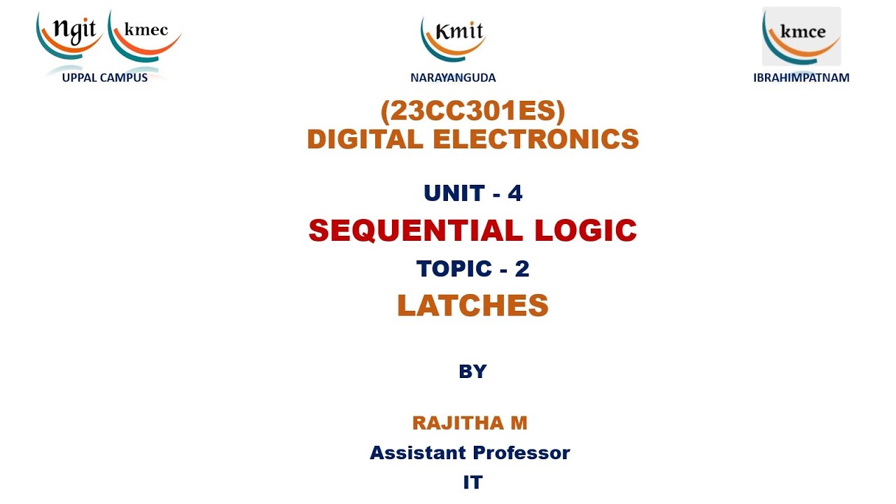 UNIT - 4_LATCHES - YouTube