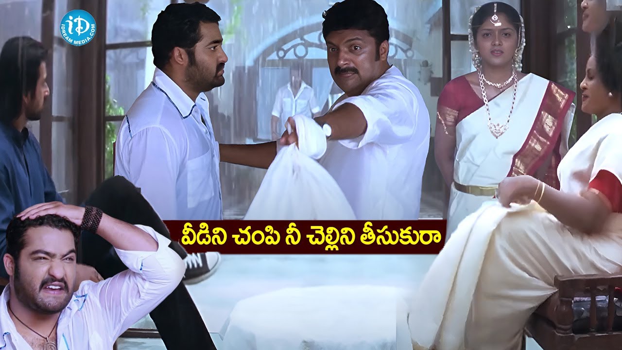 Jr NTR and Prakash Raj Mass Elevation Scene | Ashok Movie Climax Scene ...