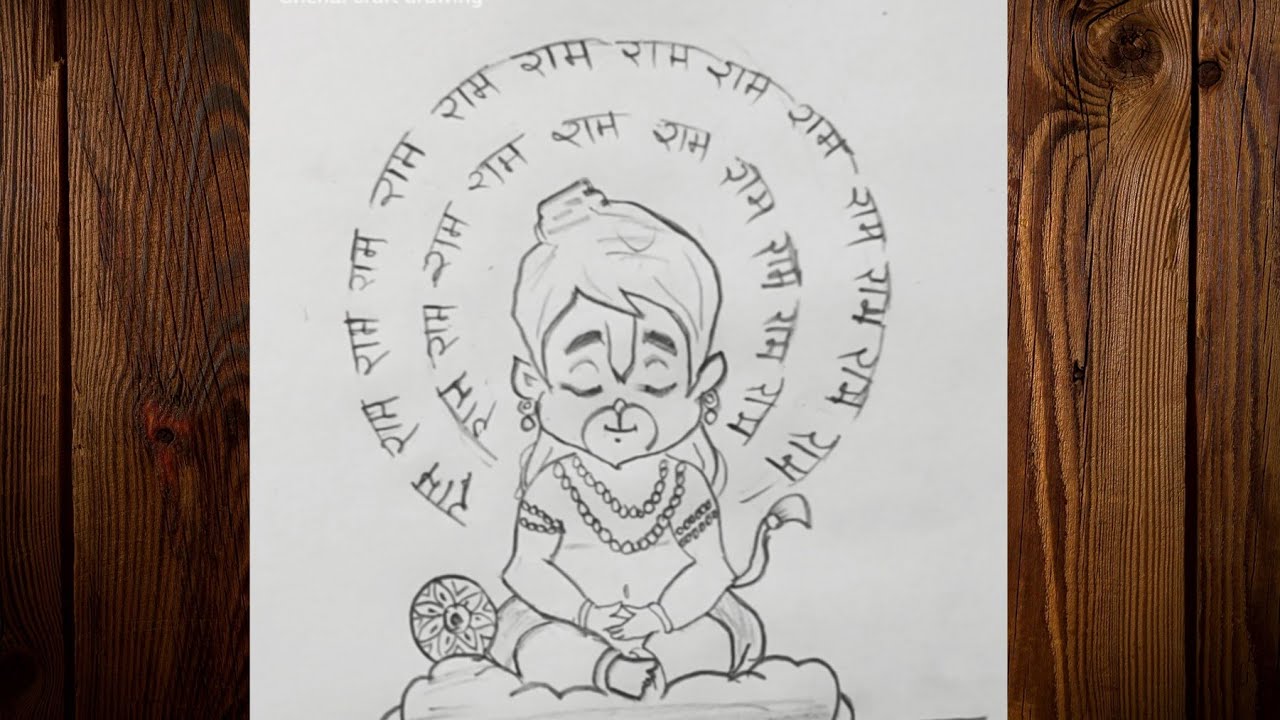 how to draw a hanuman|easy drawing|#drawing #easydrawing #pencildrawing ...