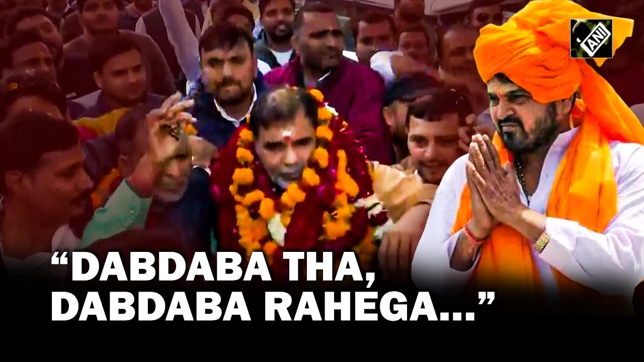“Dabdaba tha, Dabdaba rahega…” Brij Bhushan Singh after close aide wins ...