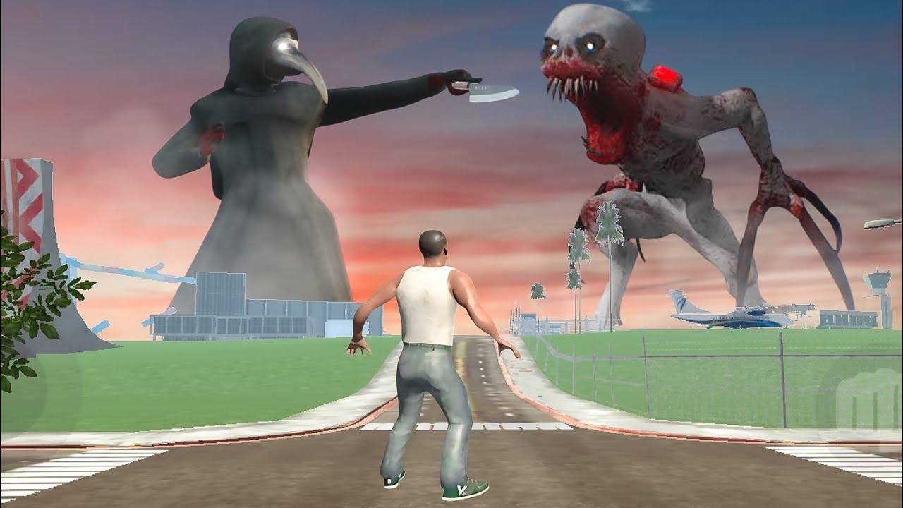 FRANKLIN FIGHT SCP-049 & THE RAKE IN INDIAN BICKS DRIVING 3D GAME - YouTube