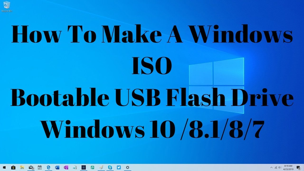 How To Make A Windows 10 /8/8.1/7 Bootable USB Flash Drive | UPDATED ...