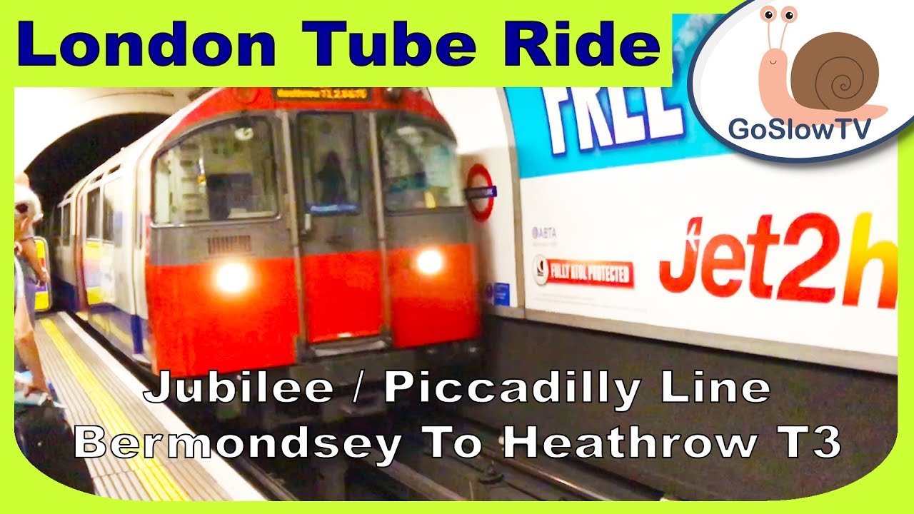 London Underground Tube Ride | Bermondsey to Heathrow DIVERTED ...